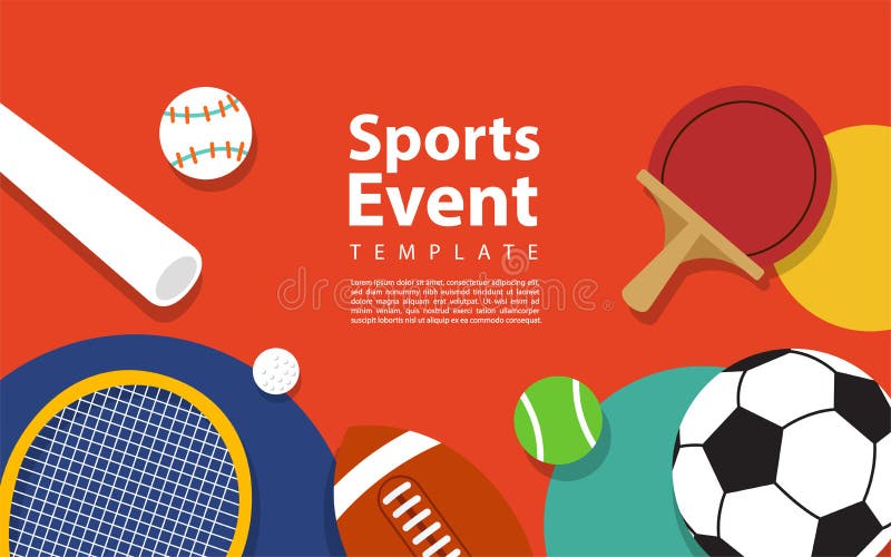 Creative Modern Background Design Based Sport Theme Style Stock Vector ...