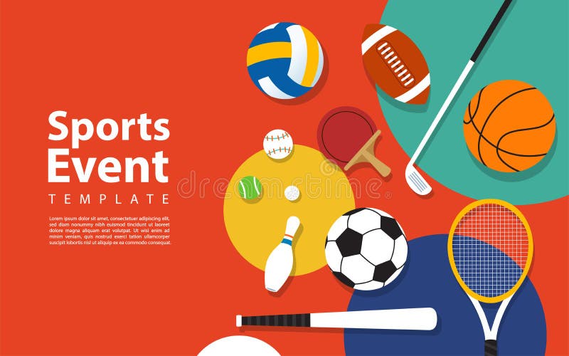 Creative Modern Background Design Based Sport Theme Style Stock Vector ...