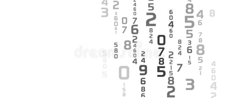 Creative and Modern Background with Numbers. Stock Illustration ...