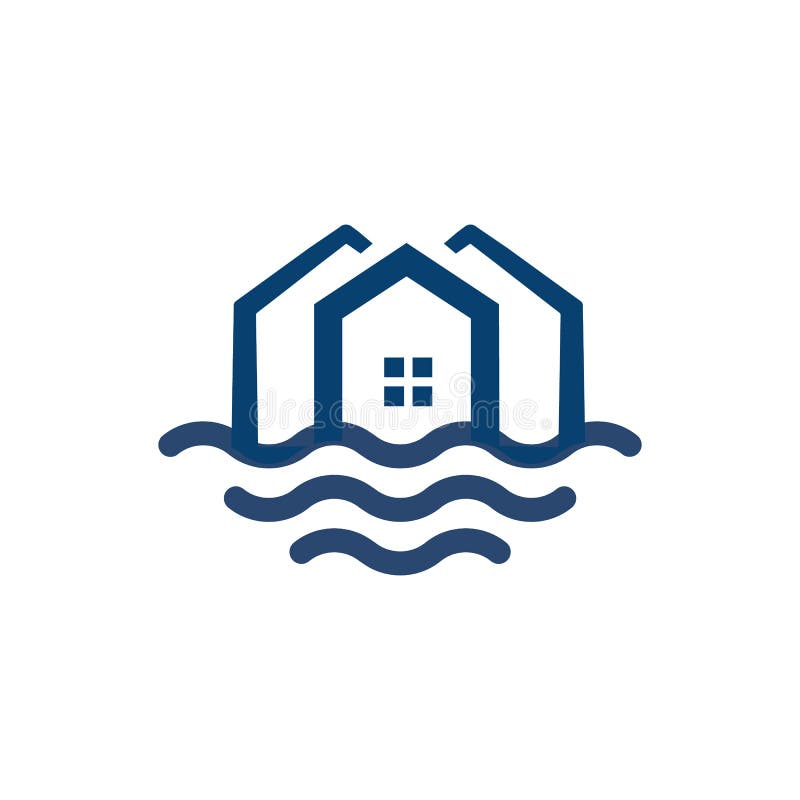 Abstract Wave and House Home Logo Design. Stock Vector - Illustration ...