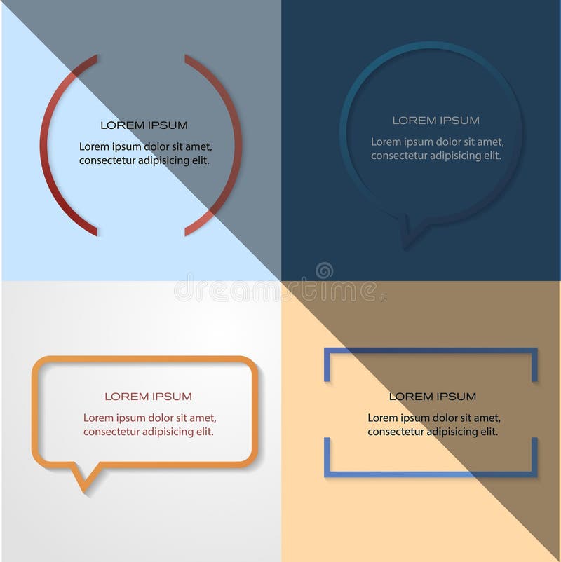 Modern Paper Cut Poster with Text Box Frame Layout Stock Vector ...