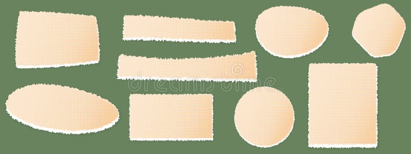 Creative Modern Design Element. Torn Paper Shape Halfton Vector ...