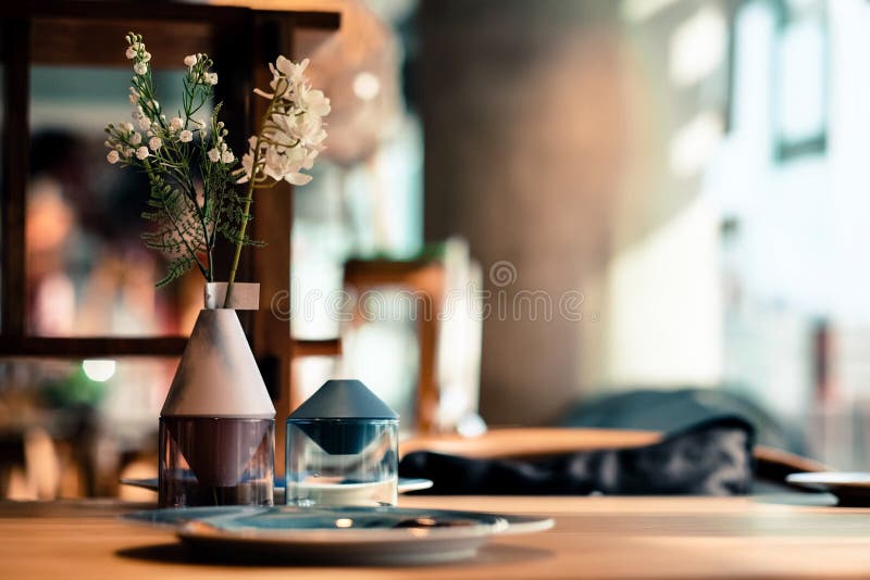 Creative and Modern Dining Table Decoration Stock Image - Image of ...