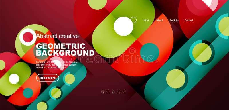 Creative Modern Geometric Abstract Backgroun Design Stock Illustration ...