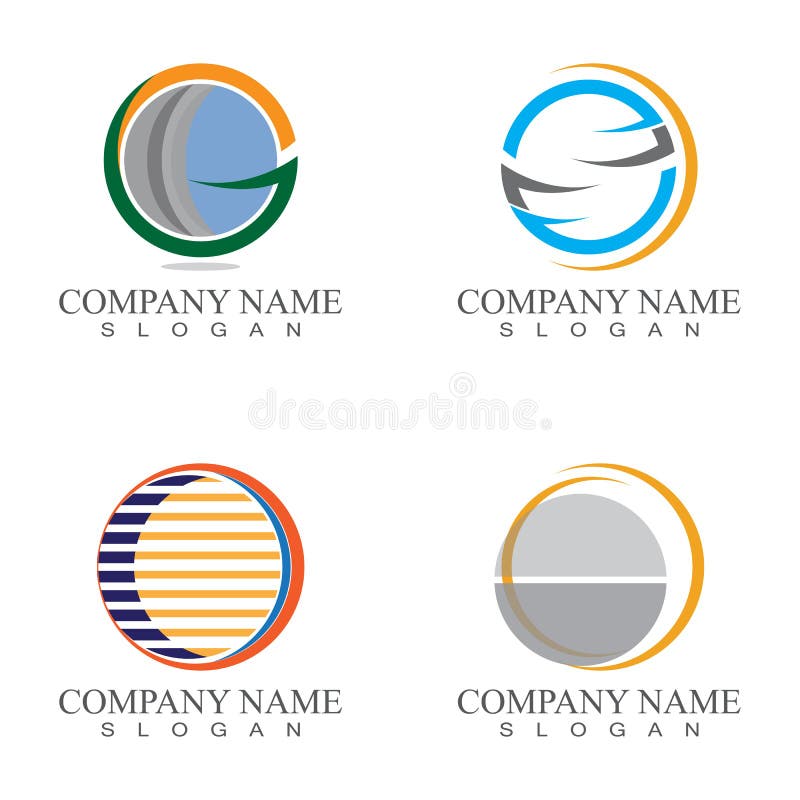 Creative Modern Globe World Logo Template Vector Illustration Stock ...