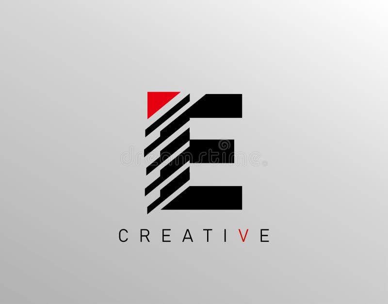 Creative Modern Letter E Logo, Abstract E Letter Logo Icon Stock Vector ...