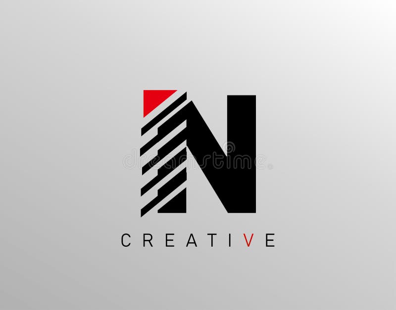 Creative Modern Letter N Logo, Monogram N Logo Icon Stock Illustration ...