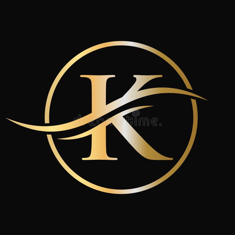 Creative Modern Luxury K Logo Vector Vector Template. Initial K Logo ...