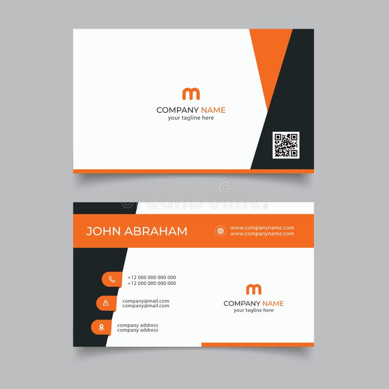 Creative Modern Name Card and Business Card Stock Vector - Illustration ...