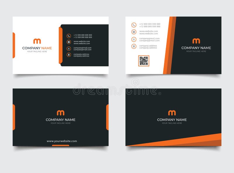 Creative Modern Name Card and Business Card Stock Vector - Illustration ...