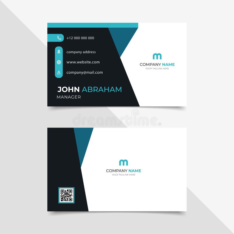 Creative Modern Name Card and Business Card Stock Vector - Illustration ...