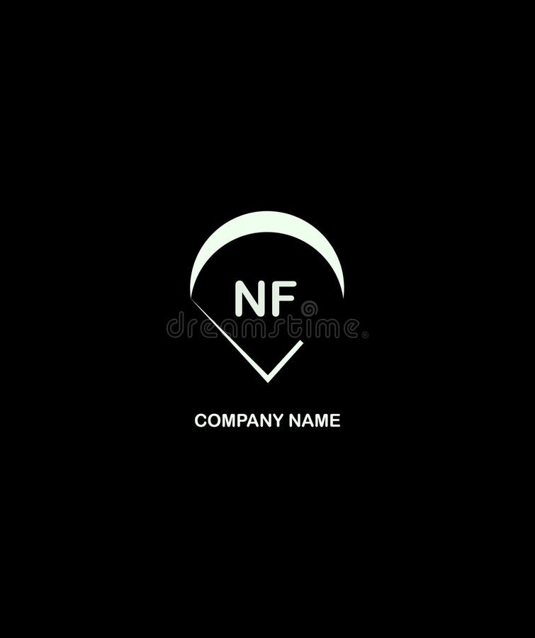 Initial Letter Unique Attractive Creative Modern NF Letter Logo Design ...