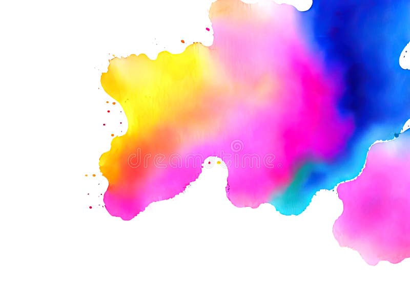 Creative Modern Style Art Painting. Colorful Artistic Design Stock ...