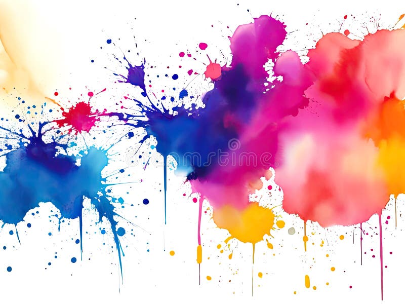 Creative Modern Style Art Painting. Colorful Artistic Design Stock ...