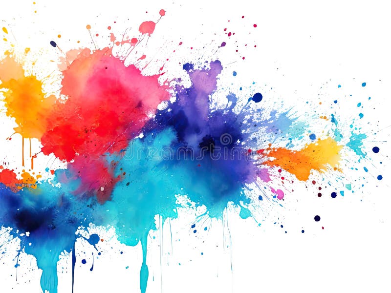 Creative Modern Style Art Painting. Colorful Artistic Design Stock ...