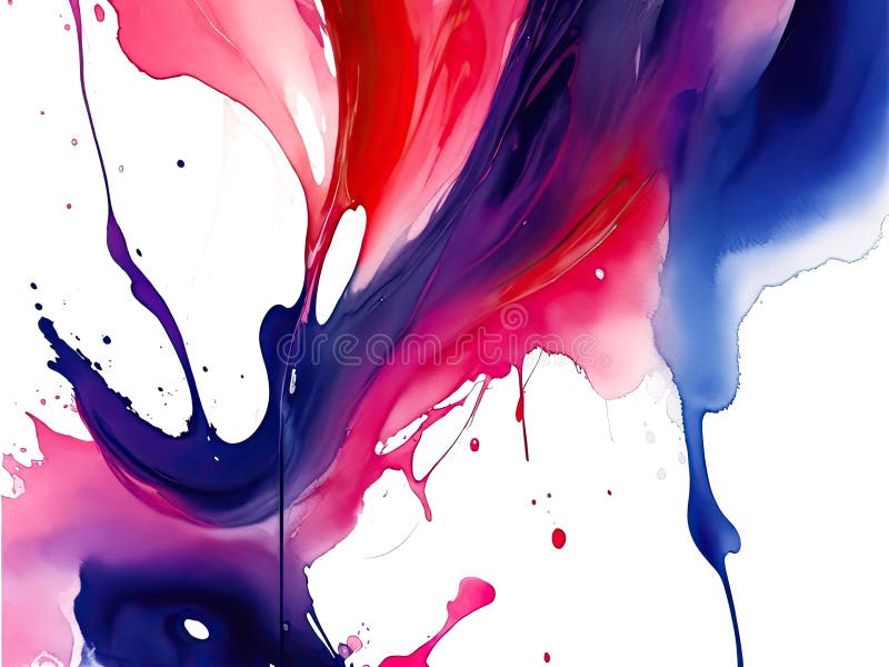 Creative Modern Style Art Painting. Colorful Artistic Design Stock ...