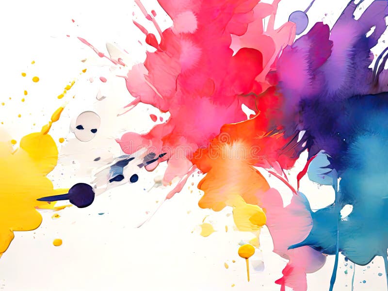 Creative Modern Style Art Painting. Colorful Artistic Design Stock ...