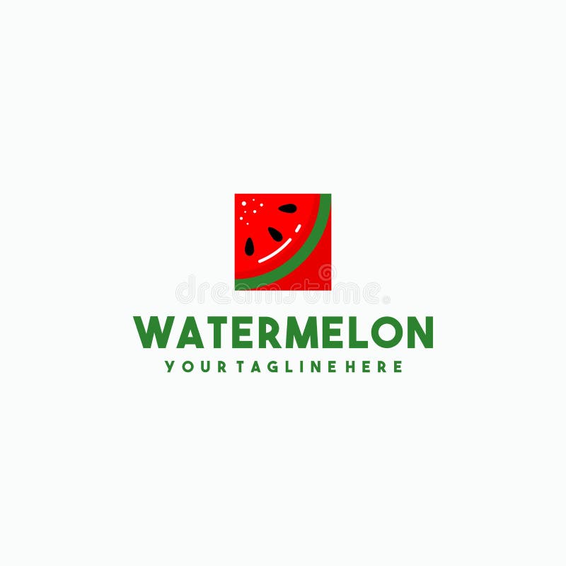 Creative Modern Watermelon Logo Design Stock Illustration ...