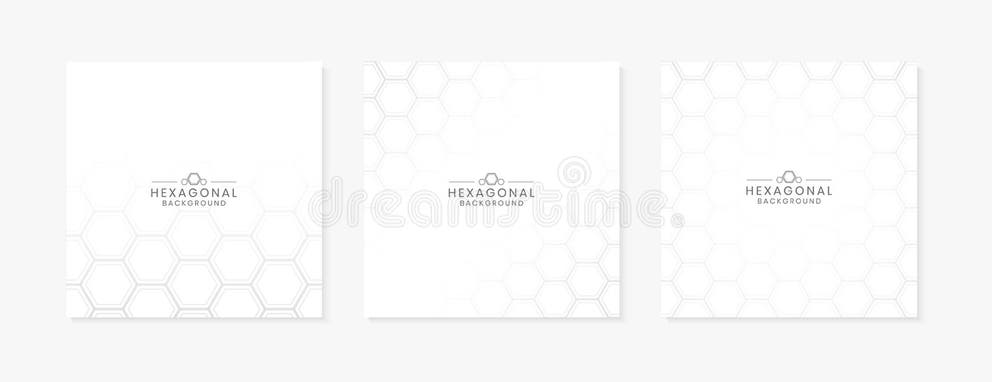 Creative Modern White Hexagon Background Stock Vector - Illustration of ...