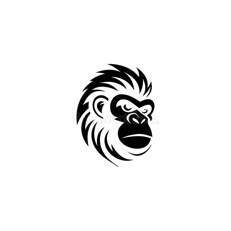 Monkey Logo. Simple Modern Monkey Logo Suitable for Many Businesses ...
