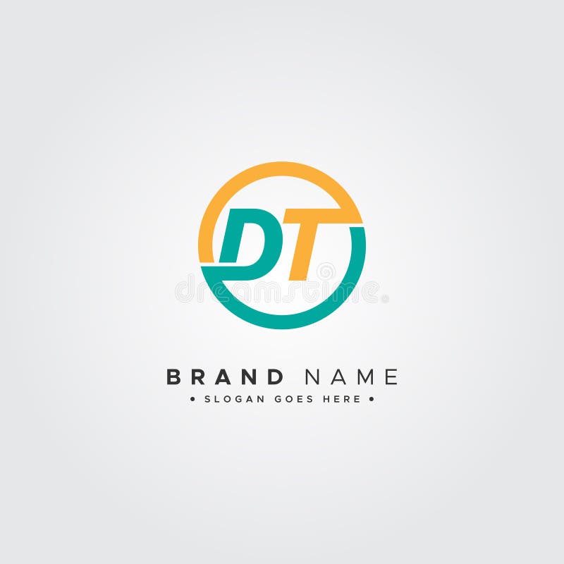 Creative Monogram for Initial Letter DT Logo - Minimal Vector Logo ...