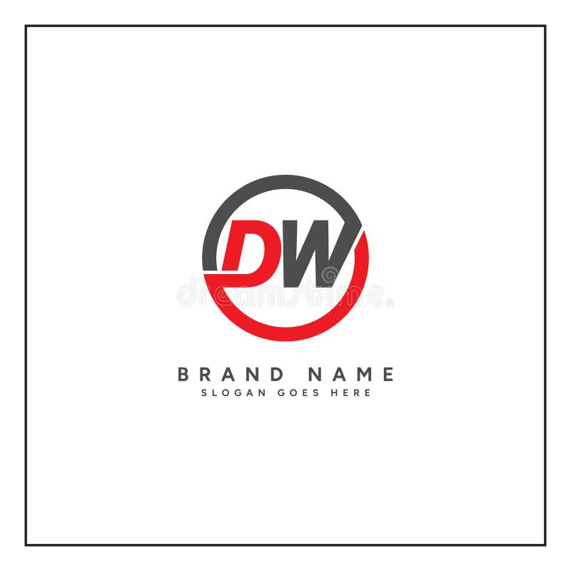 Creative Monogram for Initial Letter DW Logo - Minimal Vector Logo ...