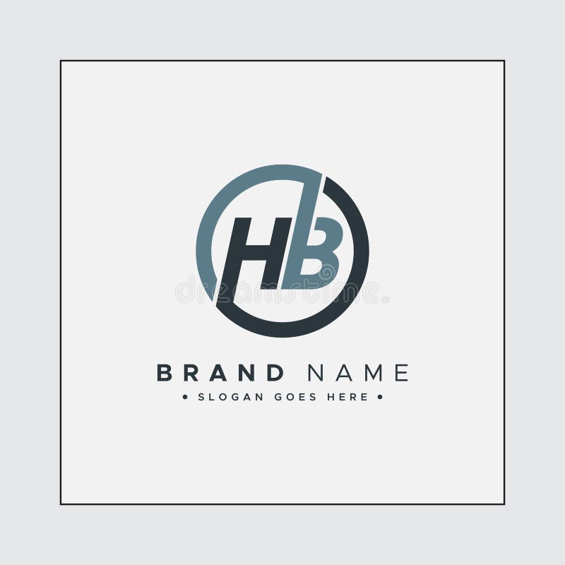 Creative Monogram for Initial Letter HB Logo - Minimal Vector Logo ...