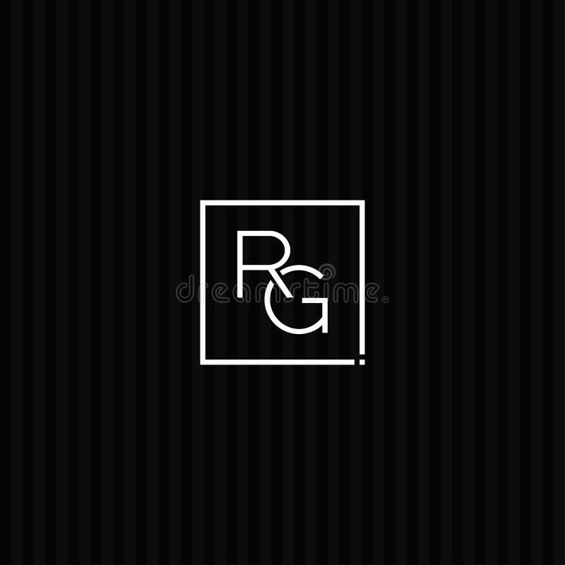 Creative Monogram for Initial Letter RG Logo - Minimal Vector Logo ...