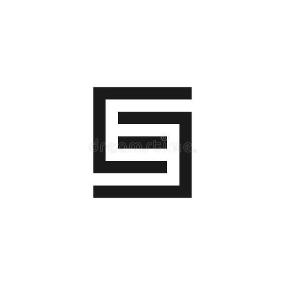 SEC Letter Initial Square Ornament Logo Design Inspiration Stock ...