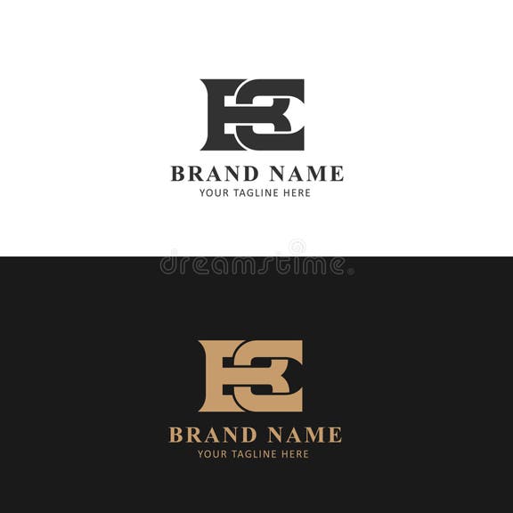Creative Monogram Logo Design Vector Template Stock Vector ...