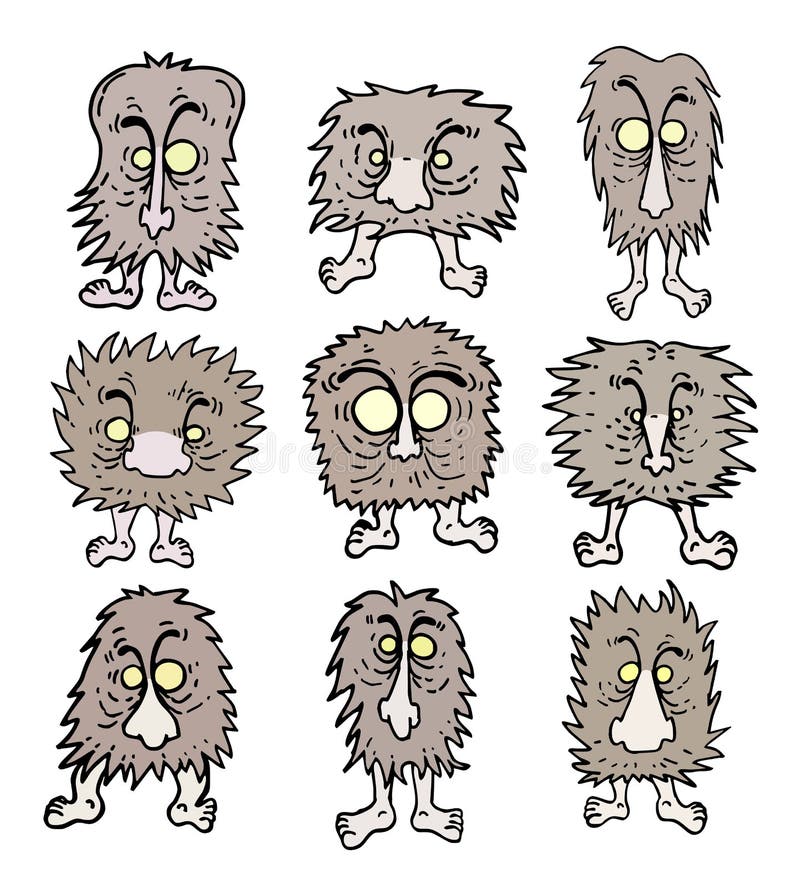 Creative Monster Collection Stock Vector - Illustration of halloween ...