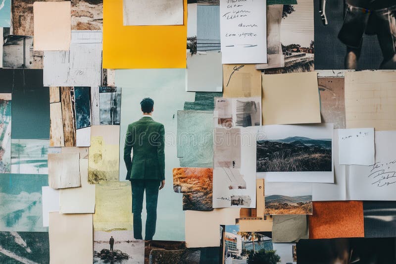 Creative Mood Board Collage Showcasing Textures and Inspiration with ...