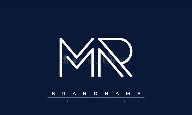Creative MR Letter Initial Logo Vector Image Stock Vector ...