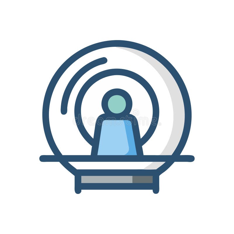 Creative MRI Scanner Icon Representation Stock Vector - Illustration of ...