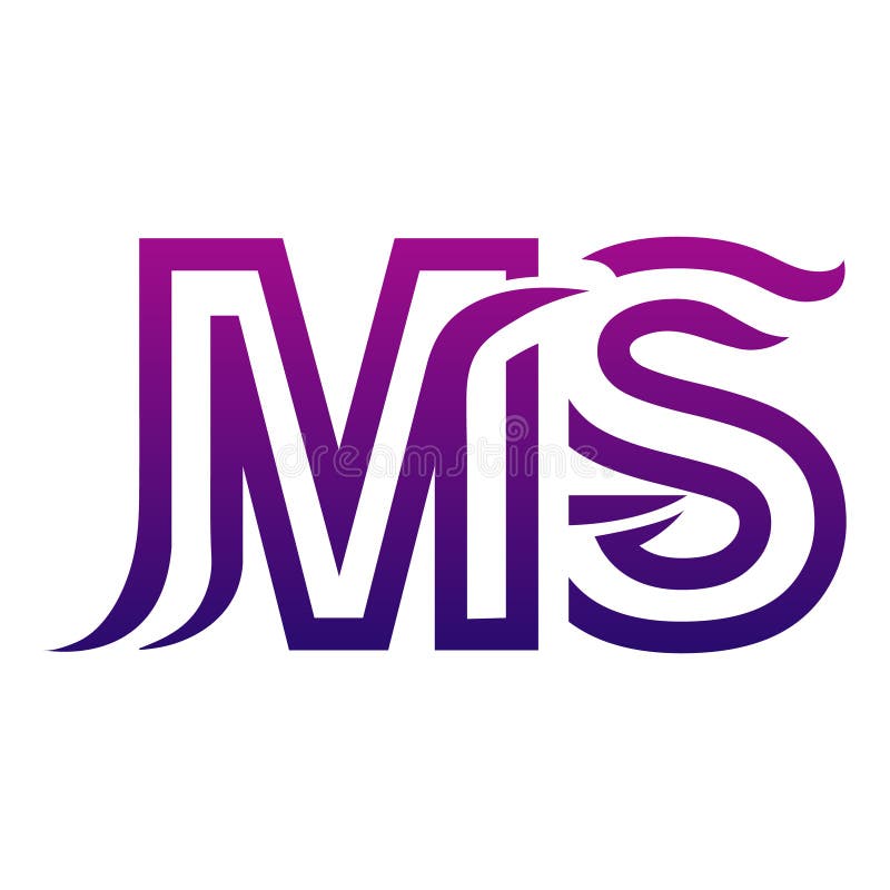 Creative MS Logo Icon Design Stock Vector - Illustration of design ...