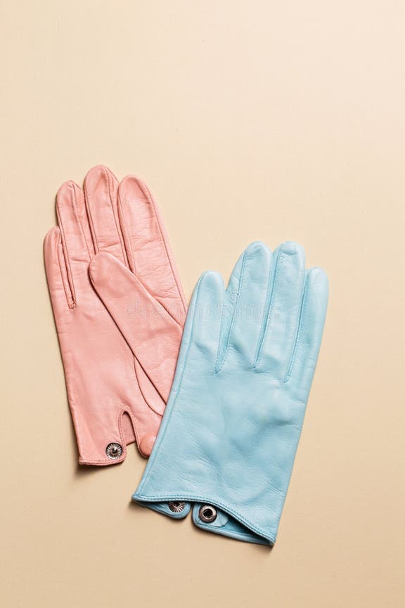 A Creative Multi-colored Pair of Gloves Stock Photo - Image of hand ...