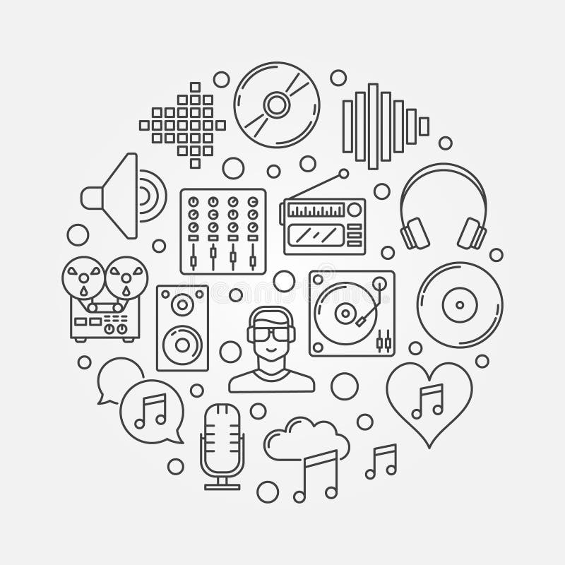 Math linear illustration stock vector. Illustration of icon - 61990614