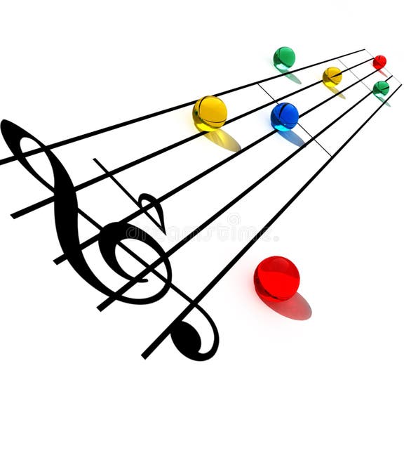 Creative Musical Notes stock illustration. Illustration of sphere - 823750