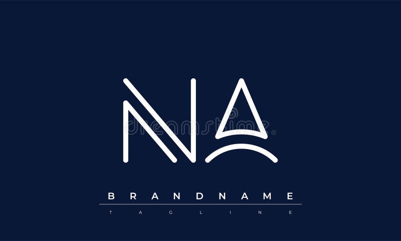 Creative NA Letter Initial Logo Vector Image Stock Vector ...