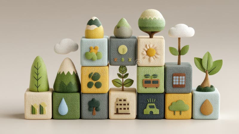 Creative Nature-inspired Indoor Play Space Building Blocks for ...