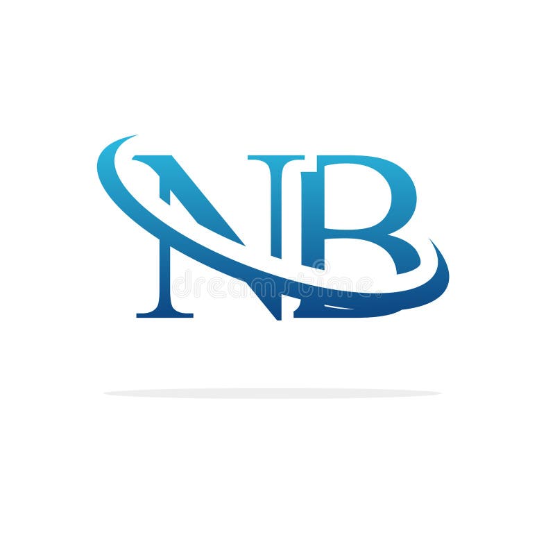Creative NB Logo Icon Design Stock Vector - Illustration of design ...