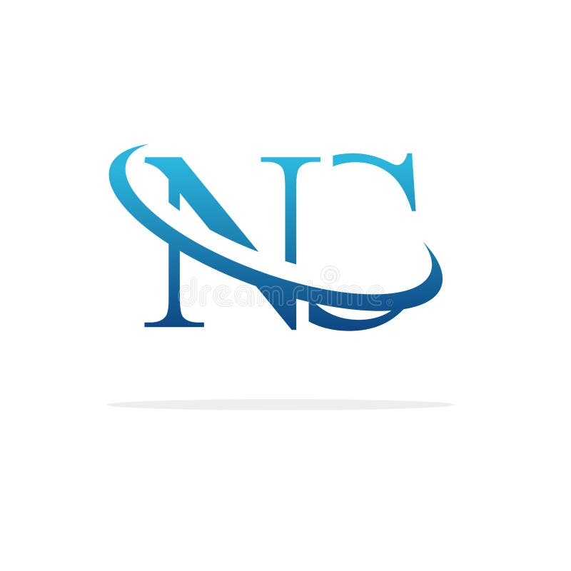 Creative NC Logo Icon Design Stock Vector - Illustration of crisp ...