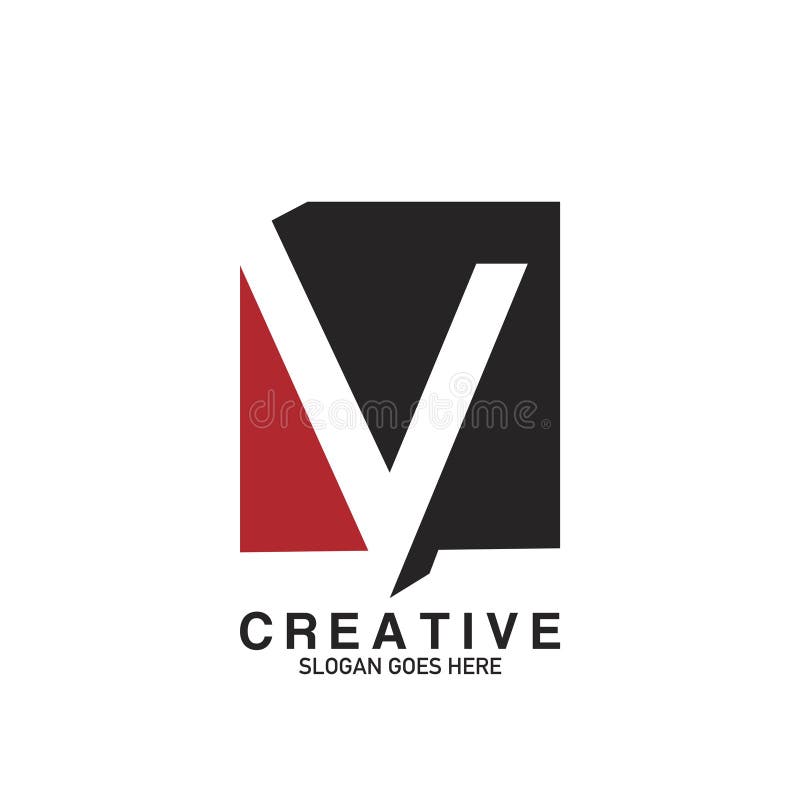 Creative Negative Space Letter V Modern Business Logo Vector Design ...