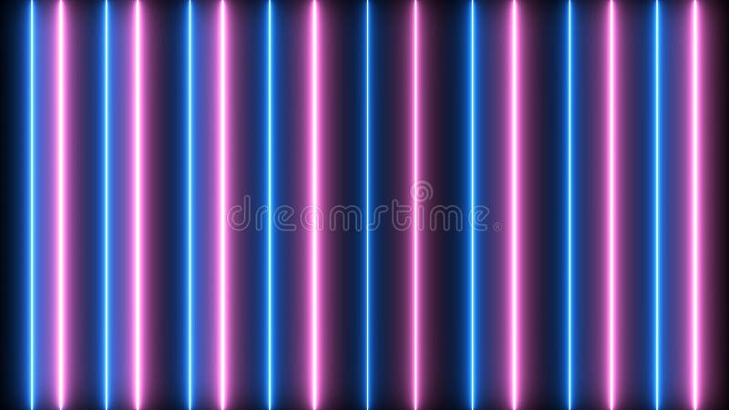 Creative Neon Bars Rendering. Colorful Led Lines Lightning Stock ...