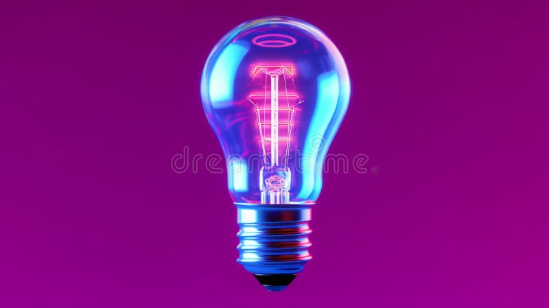 Creative Light Bulb Outline on Dark Backdrop, Imagination and ...
