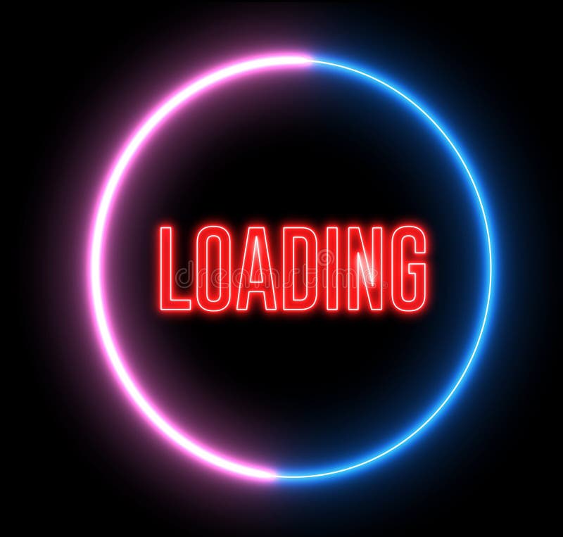 Neon Loading Round and Colorful Lights. Led Light Digital Web Circle ... Neon Loading Round and Colorful Lights. Led Light Digital Web Circle ...