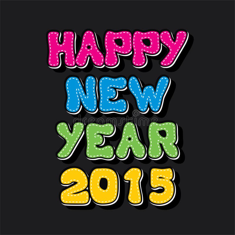 Creative New Year 2015 Banner Design Stock Vector - Illustration of ...