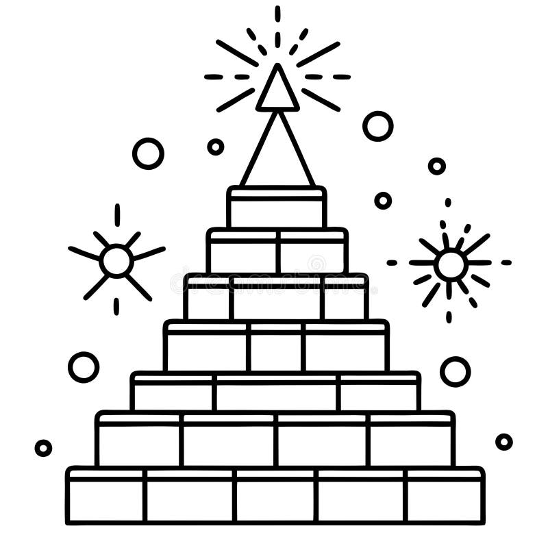 Creative New Year Card for Construction Workers. a Stack of Bricks in ...