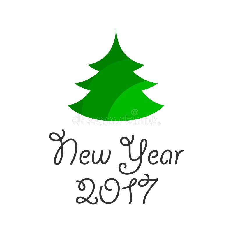 Creative New year tree stock vector. Illustration of festive - 77106207