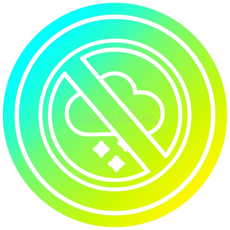 A Creative No Cold Weather Circular in Cold Gradient Spectrum Stock ...